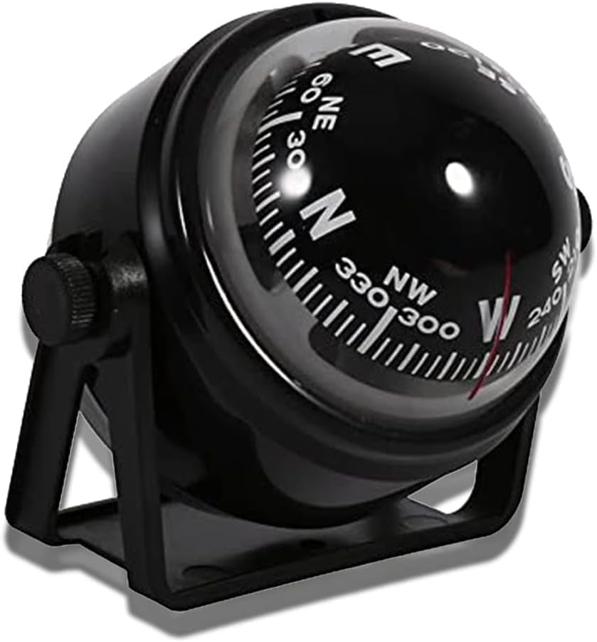 Car Compass Marine Dash Mount, LED Boat Compasses with Adjustable ...