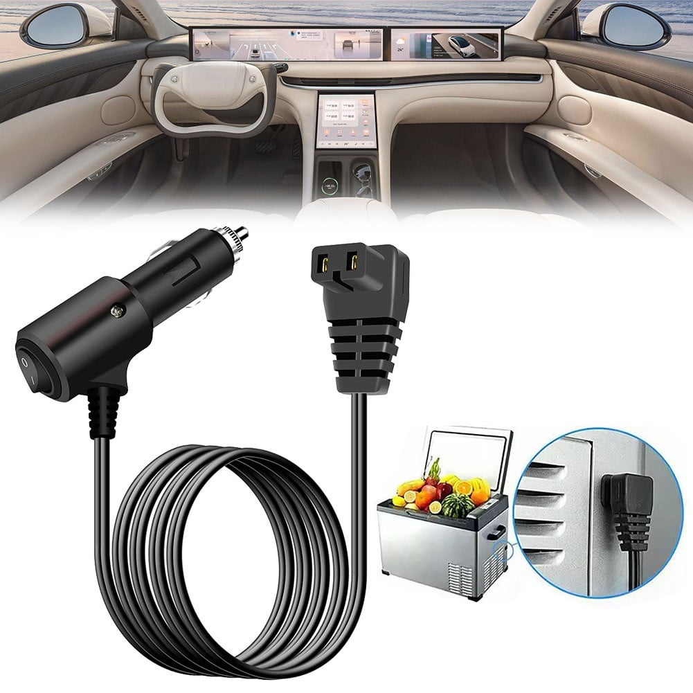 Car Cooler Cool Box 16AWG 15A Cable Plug Wire Car Refrigerator Power ...
