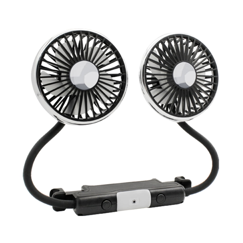 Car Cooling Air Fan USB Double Head Car ElectricCooling Air Fan for ...