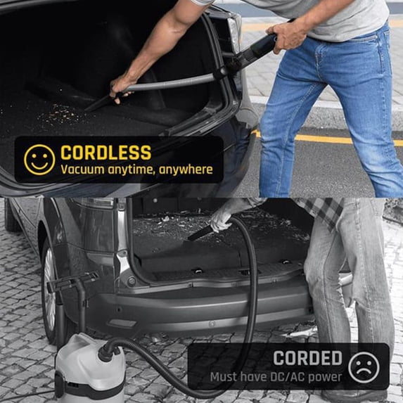 Car Cordless Vacuum 19000Pa Powerful Vacuum 4 in 1 Portable Car ...