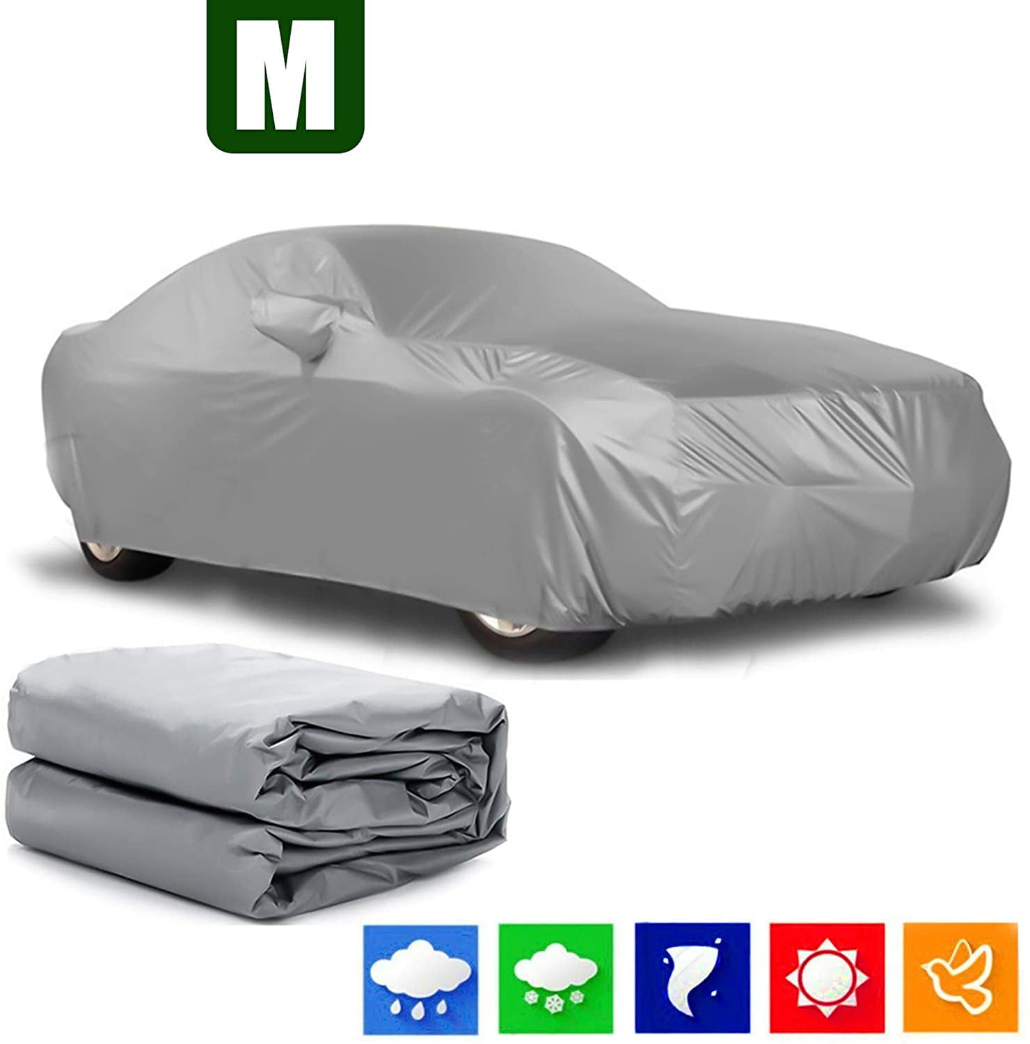 Car Cover Car Tarpaulin Car Garage Waterproof Dustproof Snow Protection ...