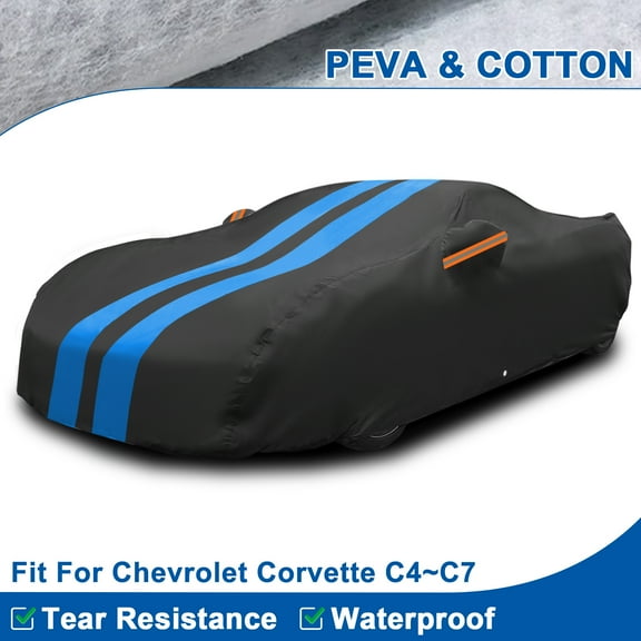 Car Cover Custom Fit for 1997-2004 Chevrolet Corvette C5, Upgraded PEVA ...