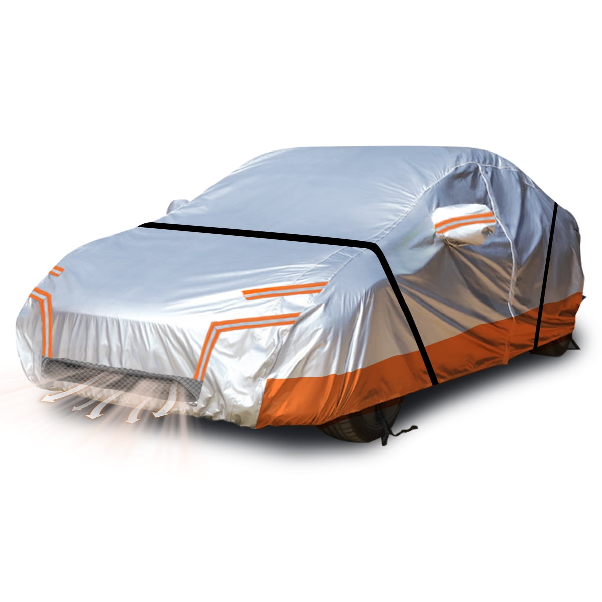 Car Cover Custom fit Tesla Model-Y with Cab Door Zipper, Car Cover ...