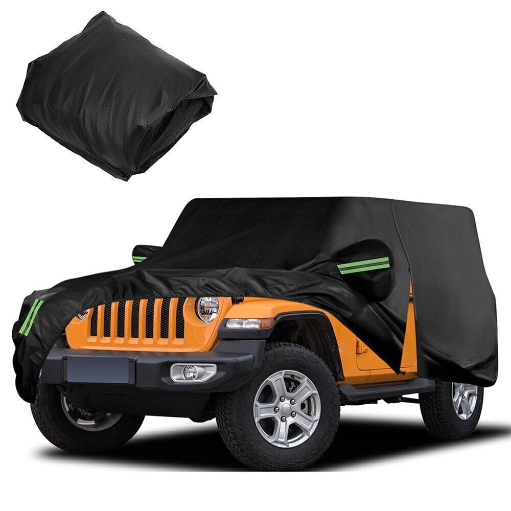Car Cover Fit For 2 Door Jeep Wrangler CJ,YJ, TJ & JK Rain Cover Sun ...