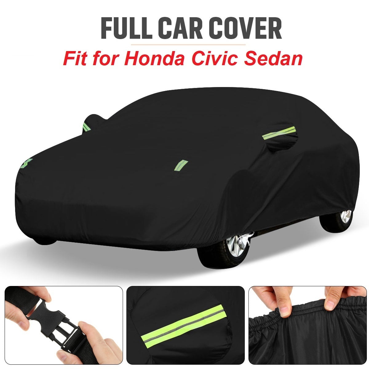 Car Cover Fit for Honda Civic Sedan Waterproof Full Automobiles Full ...