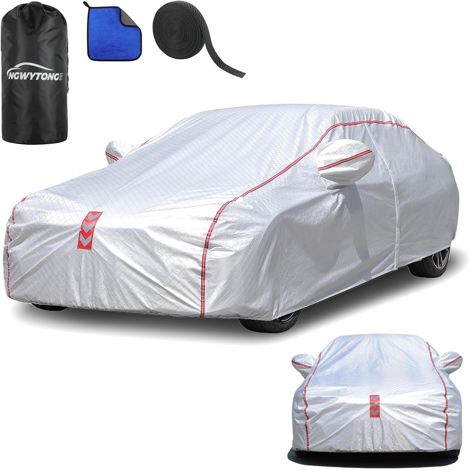 Car Cover Waterproof All Weather, 30 S Quick Install Underbody Wrap ...