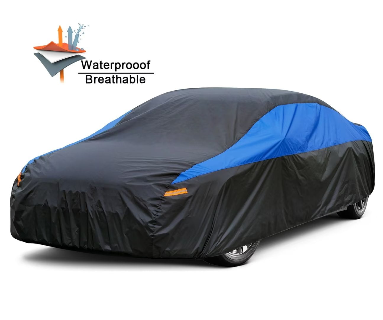 GUNHYI Heavy Duty Waterproof Car Cover, All-Weather Resistant, Outdoor ...