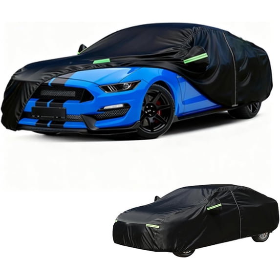 Car Cover for Sedan Waterproof All Weather Snowproof UV Windproof ...