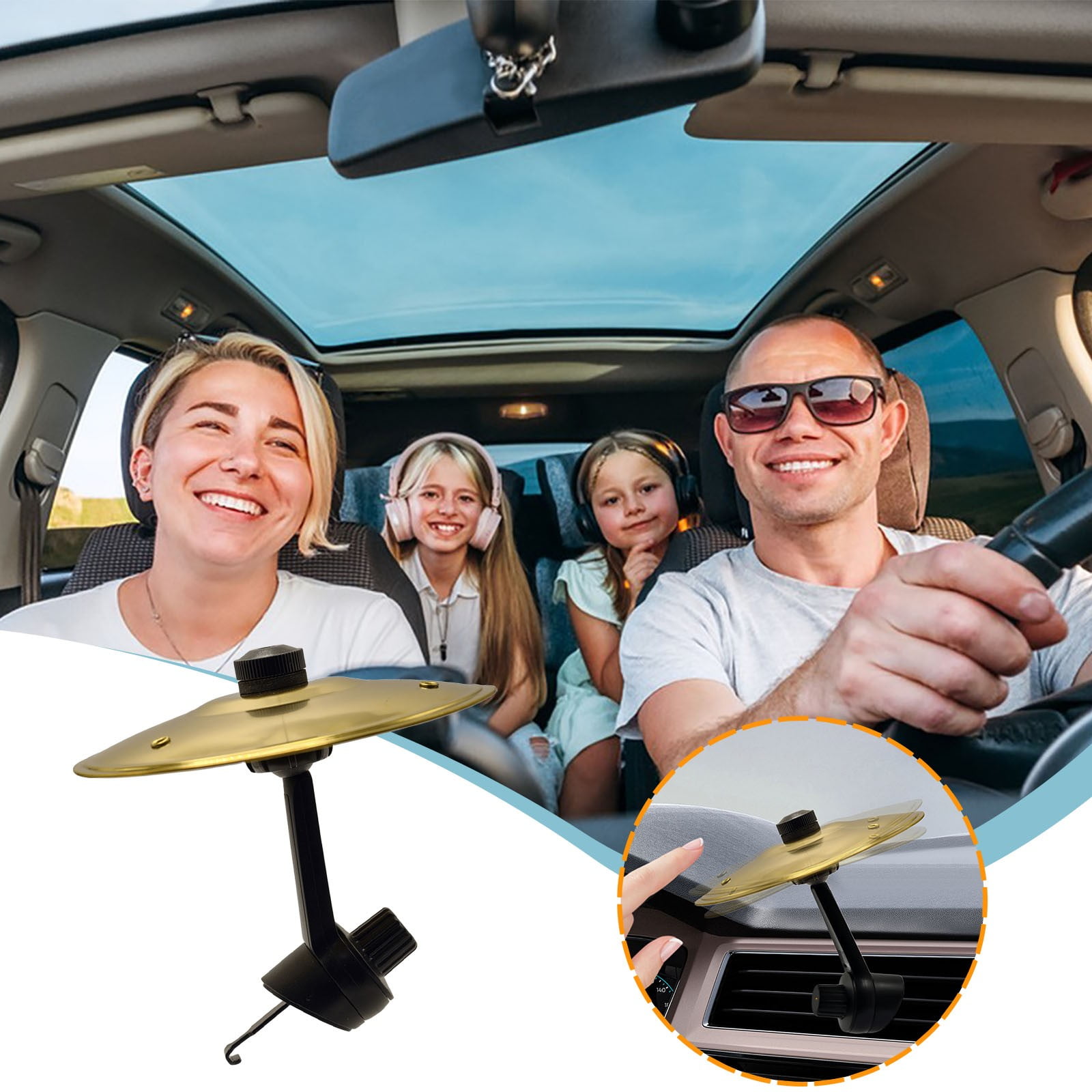 Car Crash Cymbal, 2025 New Car Cymbal Air Vent, Car Drum Cymbal Air ...