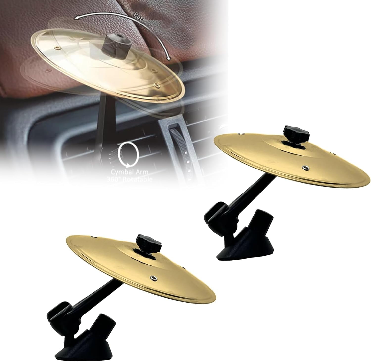Car Crash Cymbal, Car Drum Cymbal Air Vent, Mini Finger Drum Cymbals ...