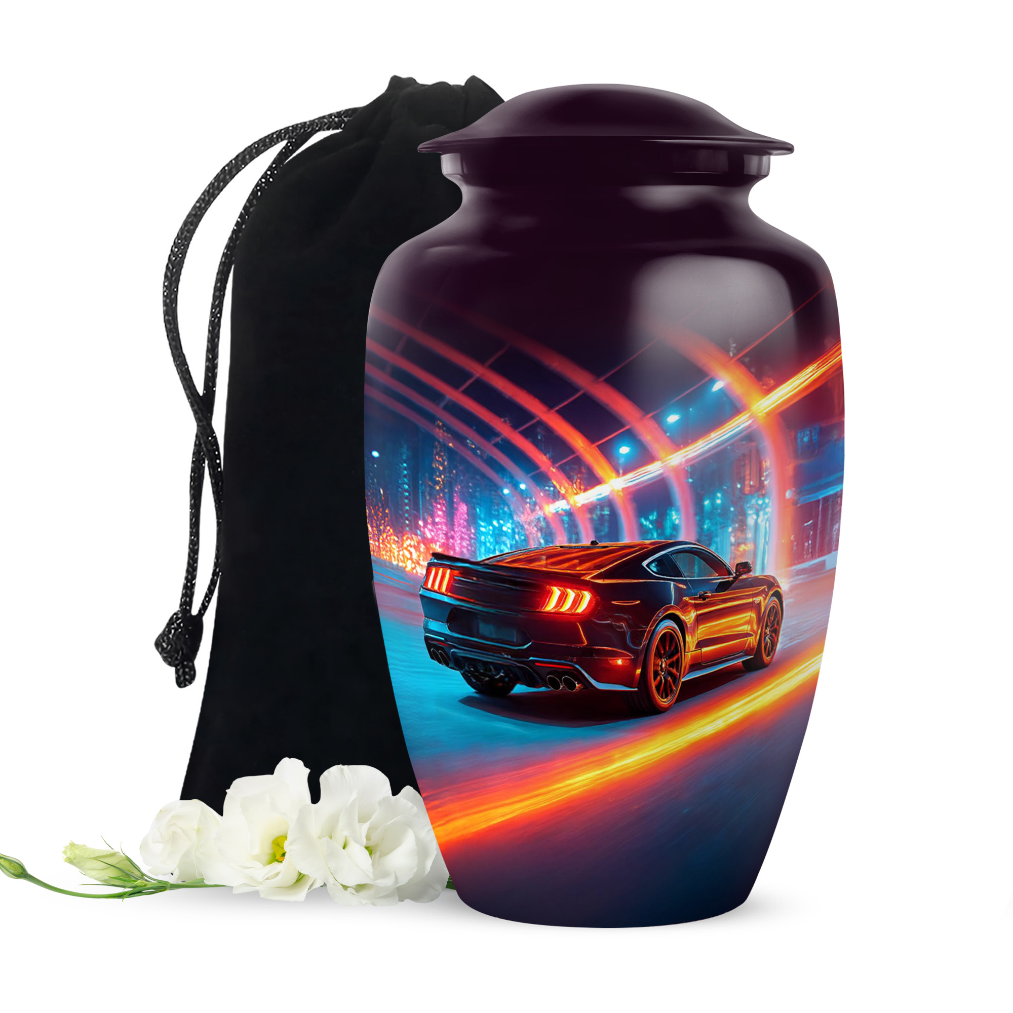 Car Cremation Urns For Human Ashes Adult Female - Large Blue Urns For ...