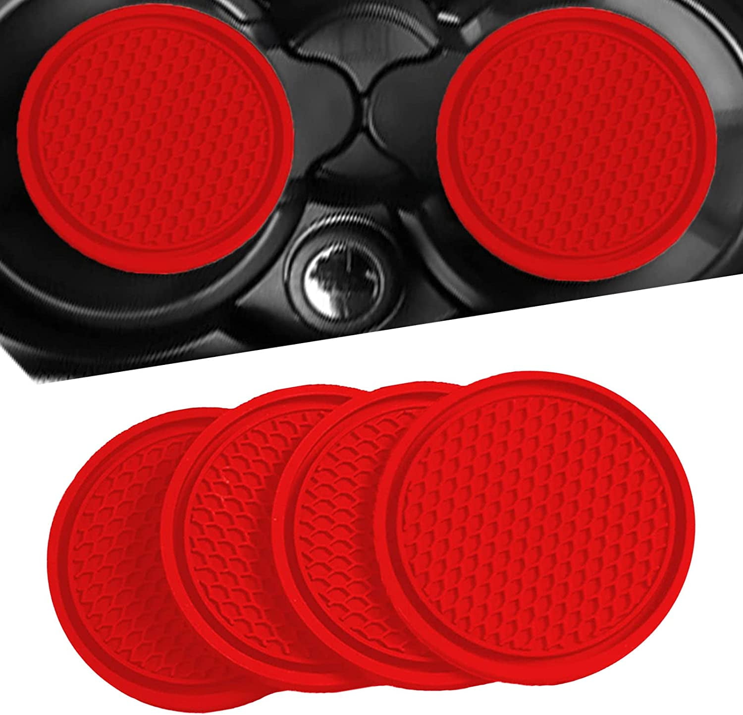 Car Cup Holder Coaster 4 Pack,Car Coasters for Cup Holders,Car Coasters ...