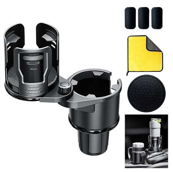 Car Cup Holder Expander,2 in 1 Expandable Cup Holder for Car with ...