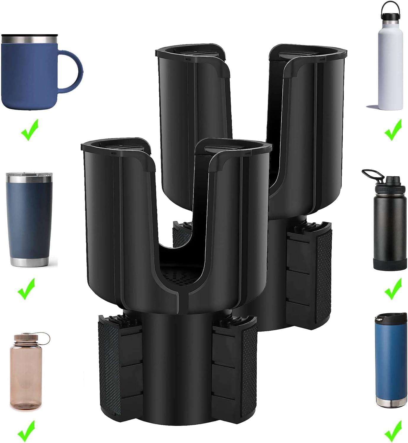 Car Cup Holder Expander Adapter Adjustable Base, Compatible for Yeti 20 ...