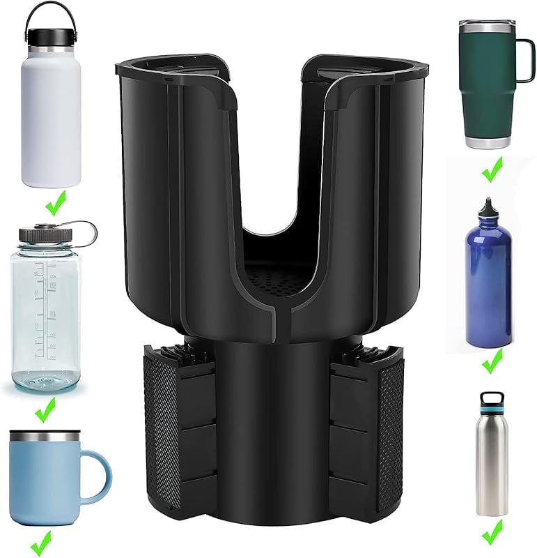 Car Cup Holder Expander Adapter Adjustable Base, NARUNDREN Compatible for Yeti 20/26/30 oz Hydro ...