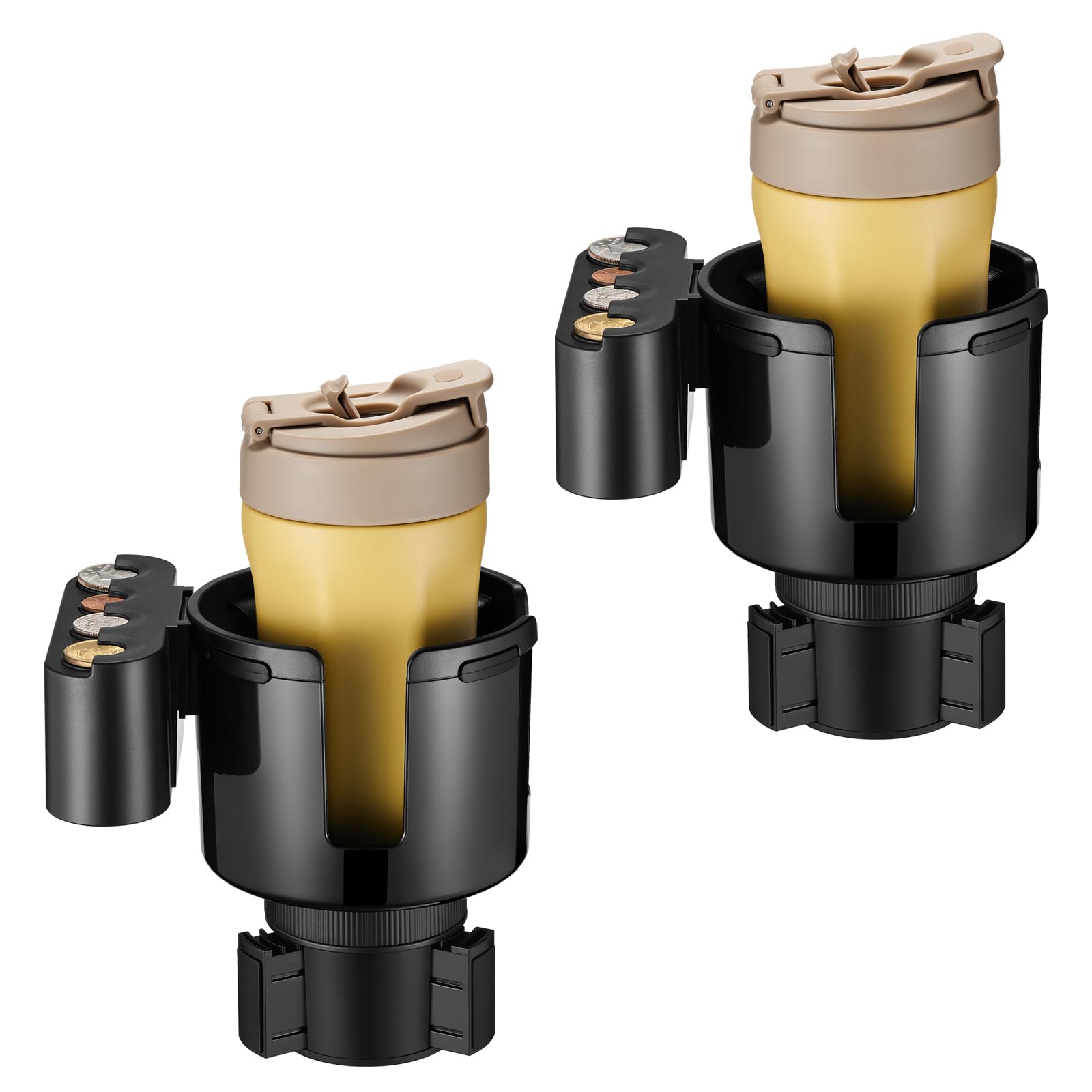 Car Cup Holder Expander with Coin Holder 2PCS HILL,Large Cup Holder ...