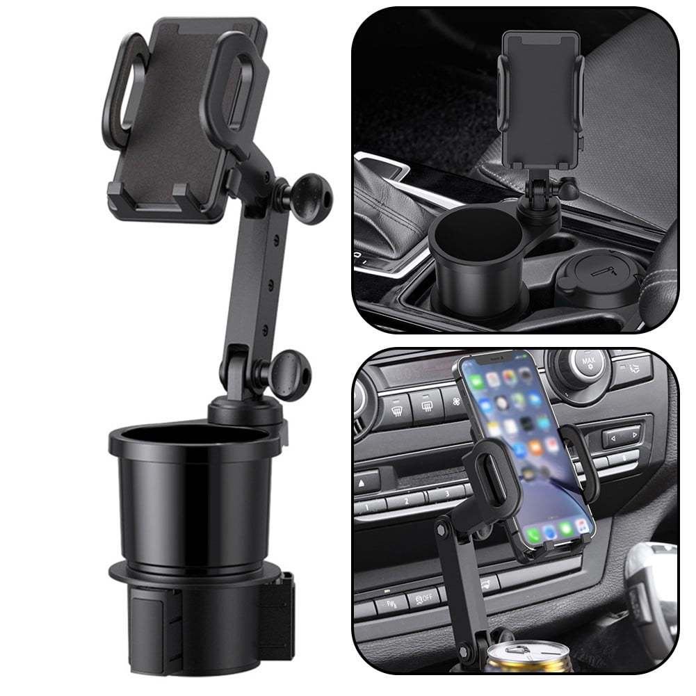 Car Cup Holder Expander For Long W/For 360°Rotation Cup Holder Phone ...