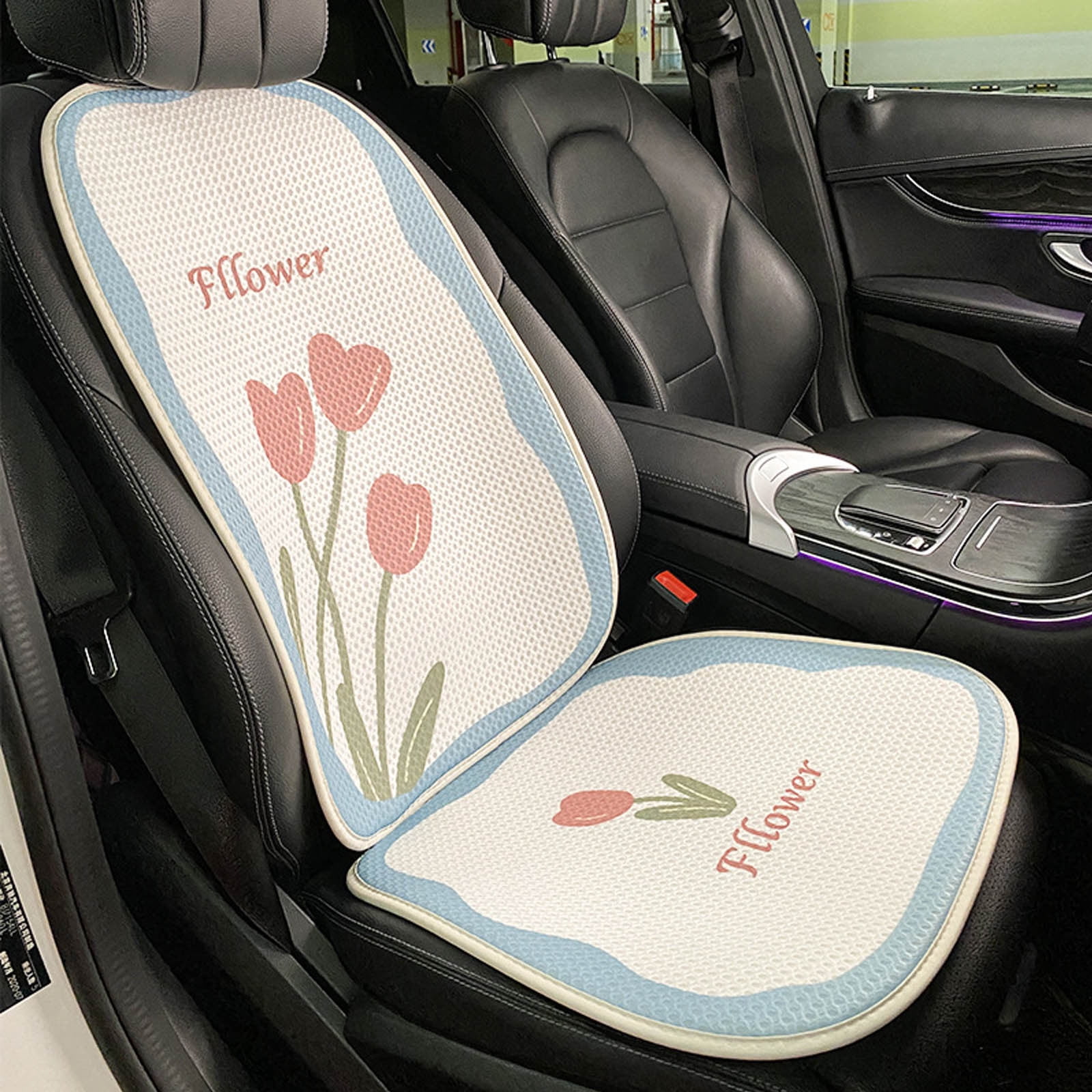 Car Cushion, Universal Summer Ice Silk Cushion, Cute Non-Slip Seat Pad ...