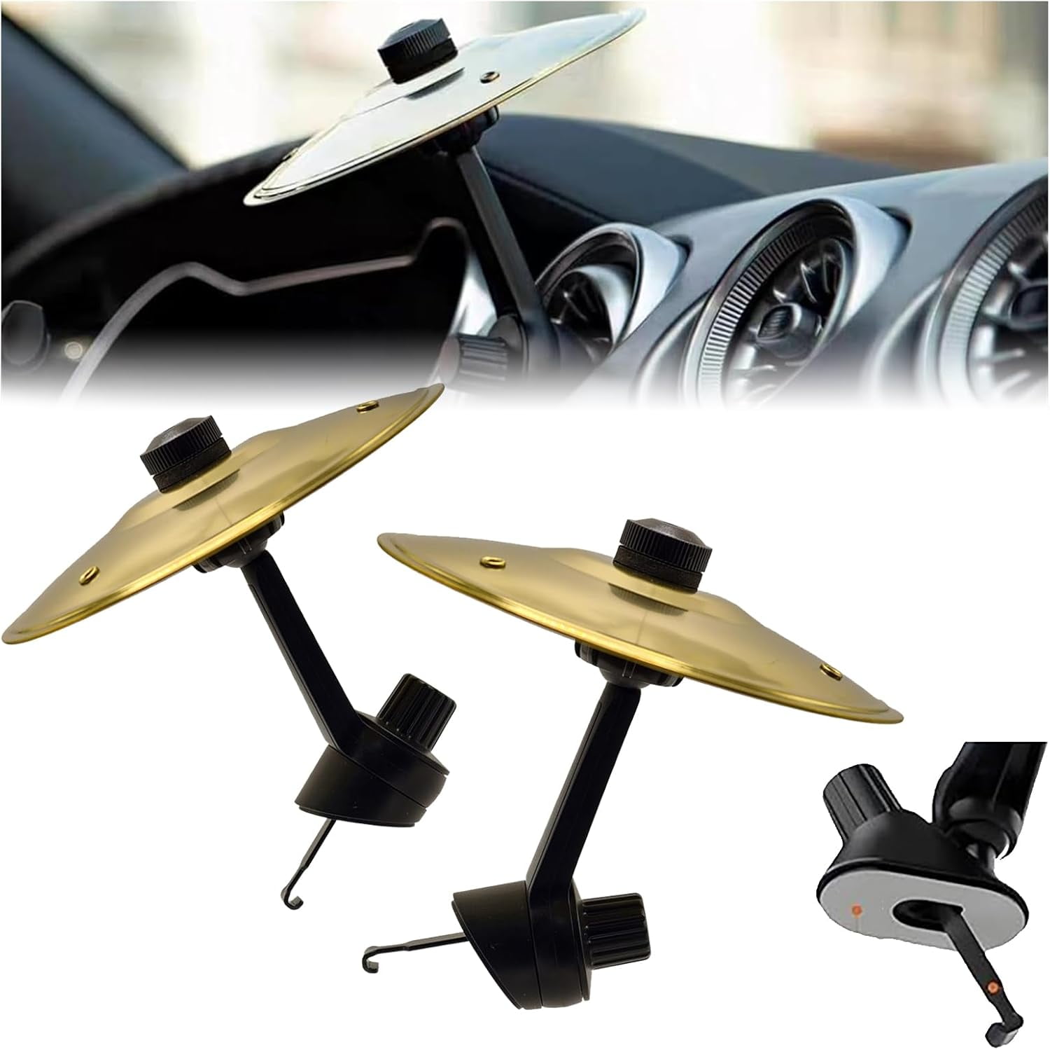 Car Cymbal Air Vent, 2025 New Car Crash Symbol Drum - Easy Install on ...