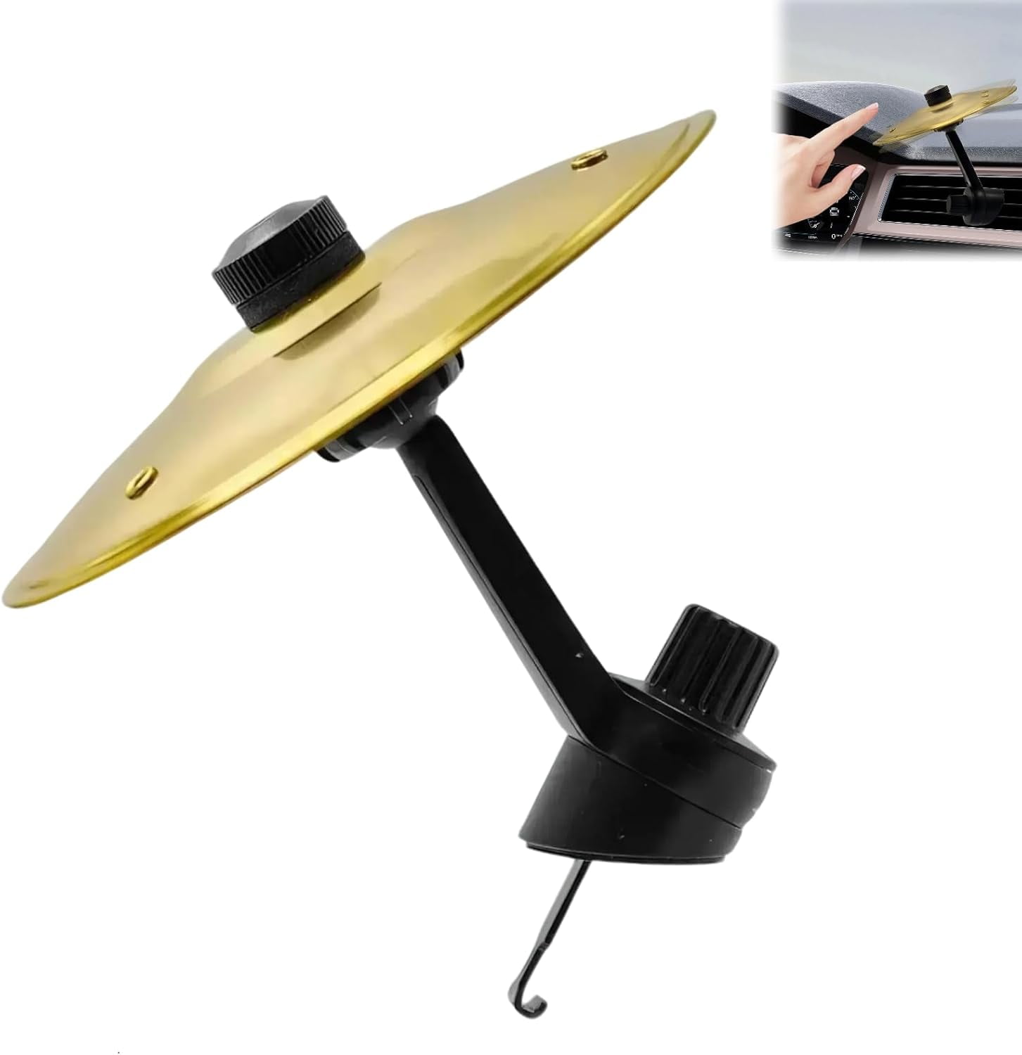 Car Cymbal Air Vent – Clip-On Mini Crash Cymbal for Car Vent | Portable ...