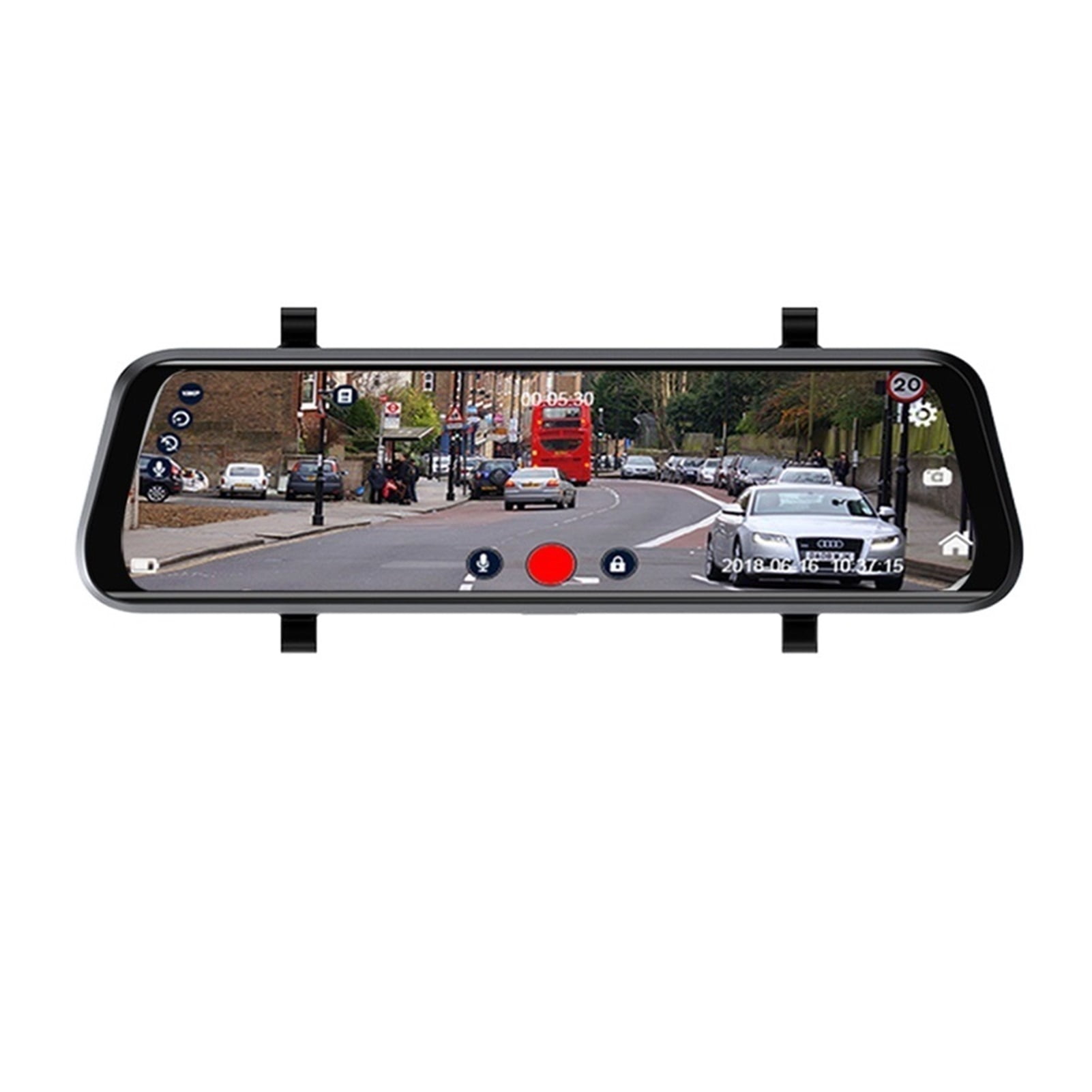 Car DVR 10" Stream RearView Mirror Touch Screen Super Night Vision ...
