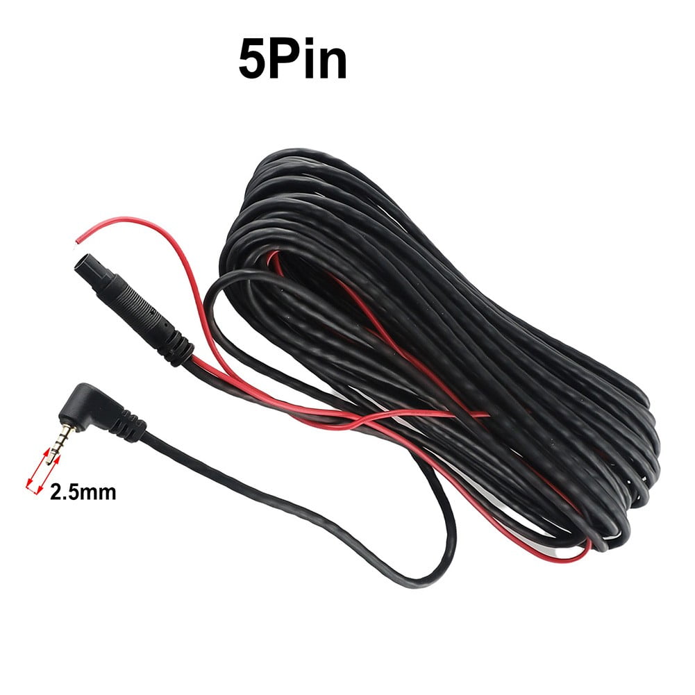 Car DVR Backup Rear View Camera 2.5mm Extension Cable 5 Pin Cord Wire ...