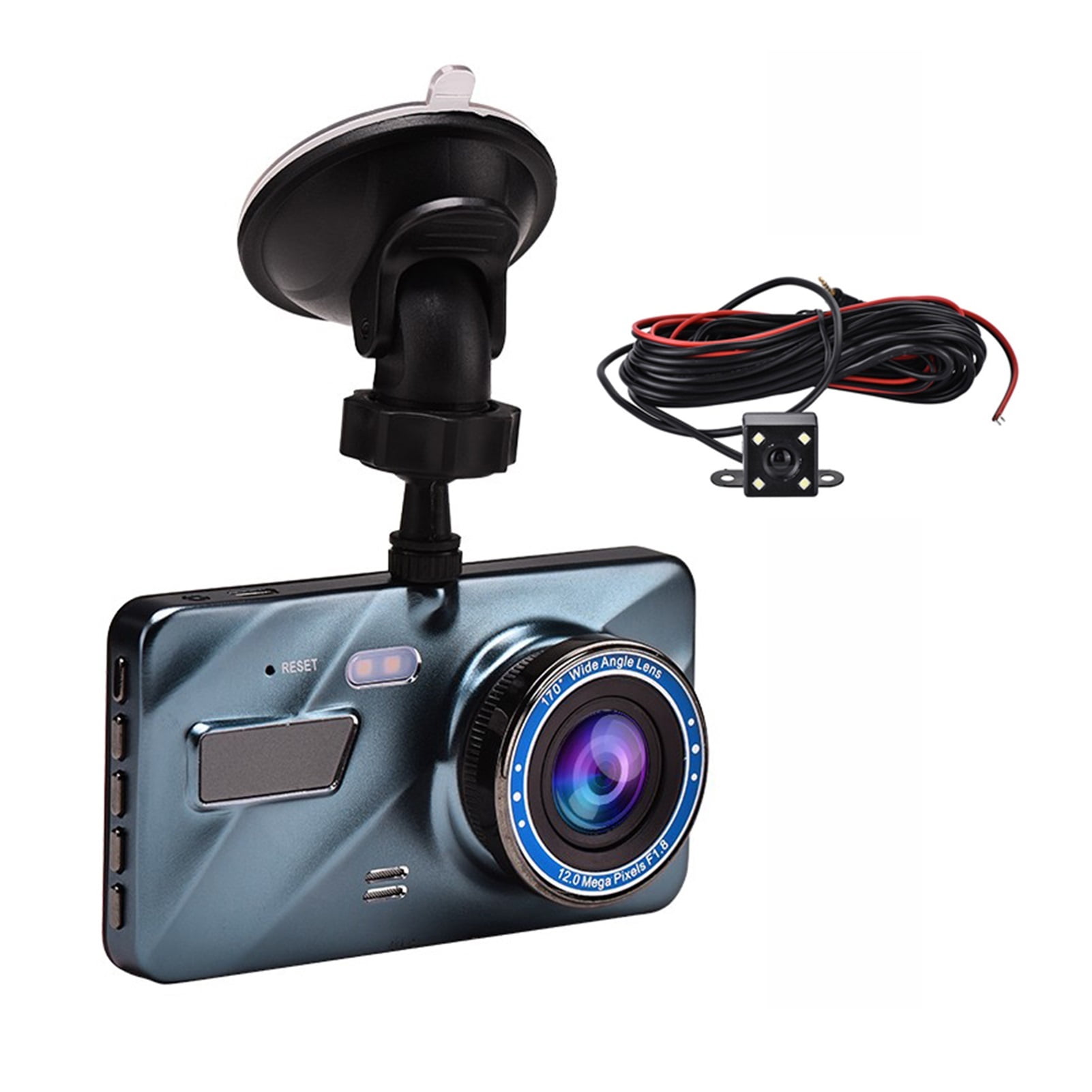 Car DVR Dash Camera Rear View Dual Lens 1080P 3.6" Full HD Cycle ...