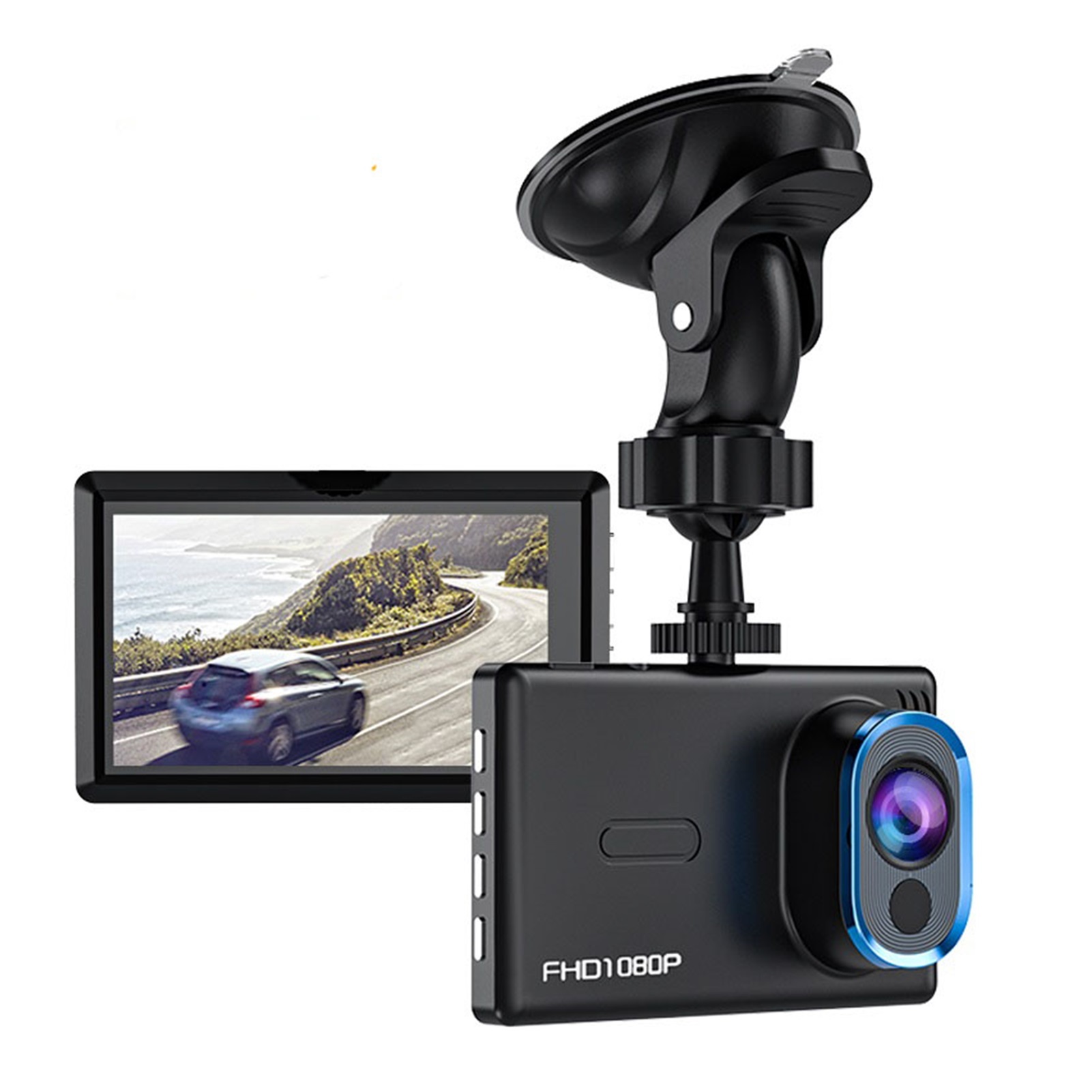 Car DVR Dash Camera Rear View Dual Lens Full HD 1080P Cycle Recording G ...