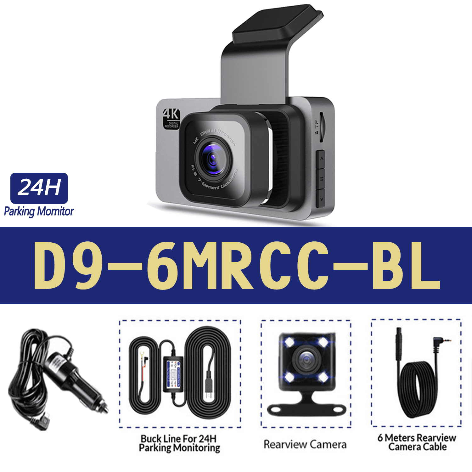Car DVR Dashcam 4K WIFI GPS Camera Video Recorder Auto Camcorder Night ...