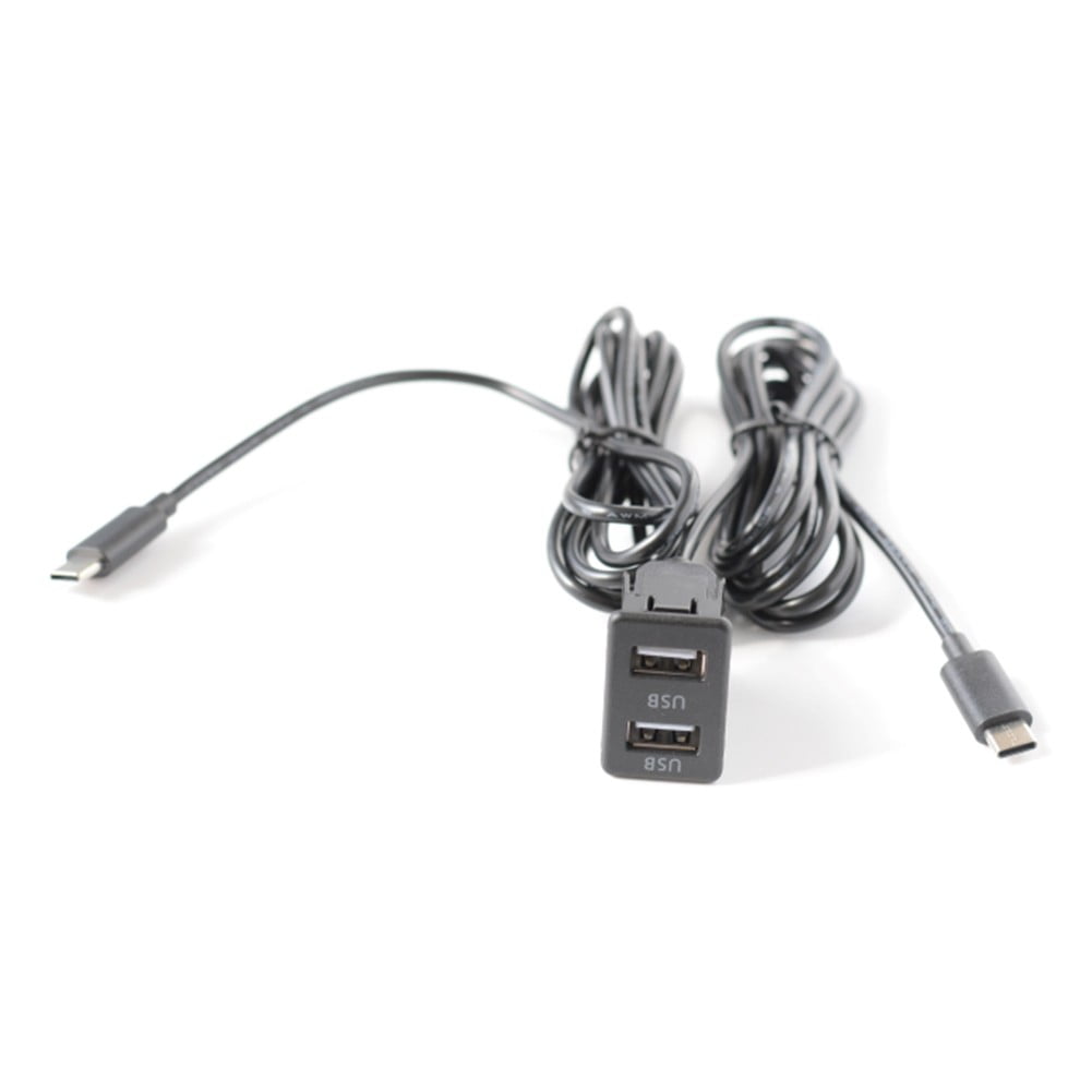 Car Dash Mount Dual Usb Port Panel Interface Extension 145Cm Cable ...