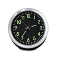 Car Dashboard Clock Mini Luminous Car Quartz Clock Portable Stick-on ...