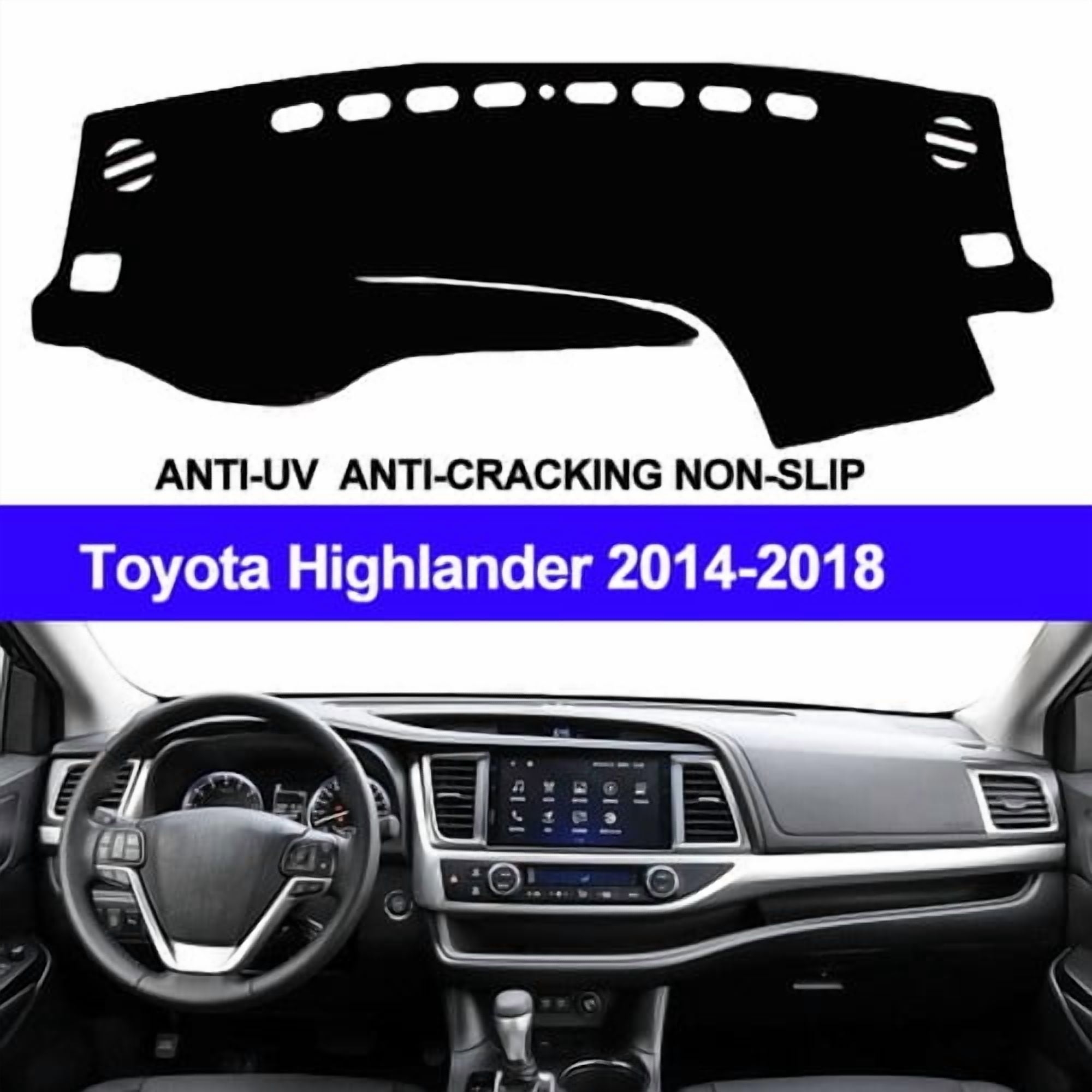 Car Dashboard Cover Dash Mat Pad for Toyota Highlander 2014 2015 2016 ...