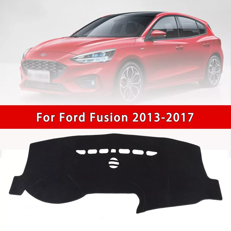 Car Dashboard Cover Fit for Ford Fusion 2013 2017 Non slip Anti UV Dash Cover Mat Sunshield Pad Protector Black