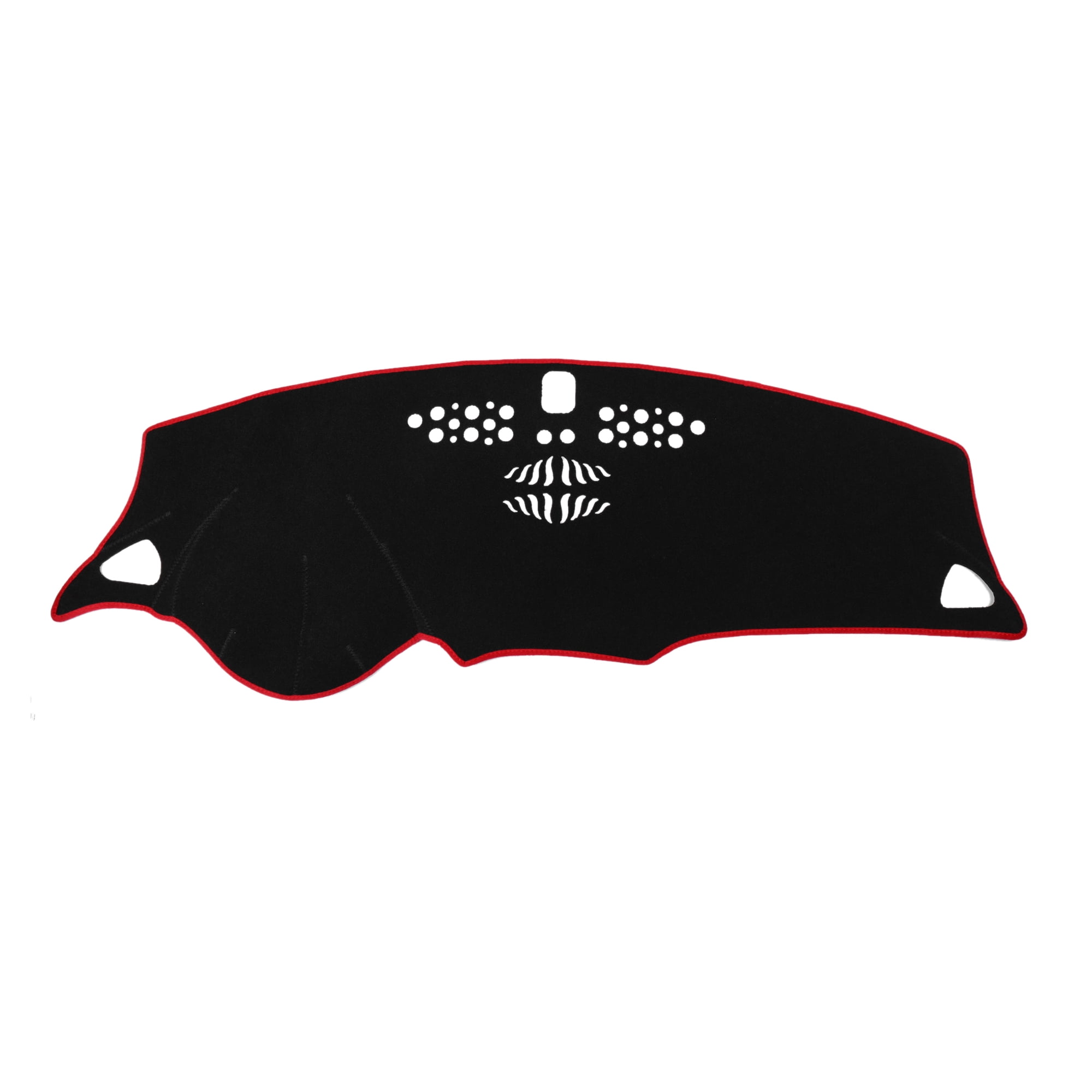 Car Dashboard Cover Nonslip Black Red Dashboard Pad Carpet for 16-18 ...