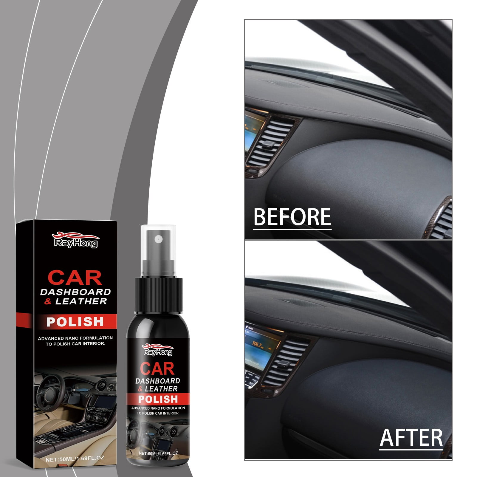 Car Dashboard and Instrument Panel Cleaner 50ml - Interior Cleaning ...