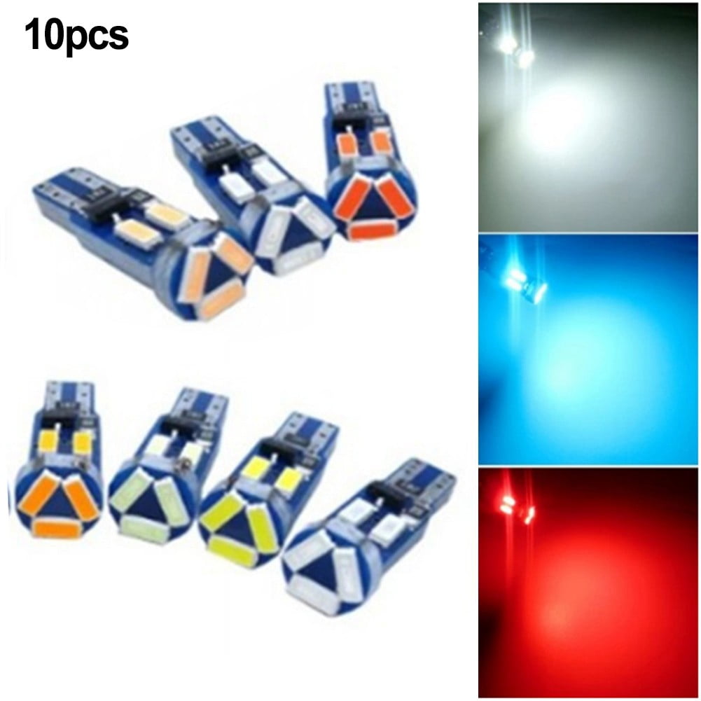Car Dashboard Light T5 4014 7Smddashboard Display Light Car Led Bulb 10*Bulbs Blue - Walmart.com