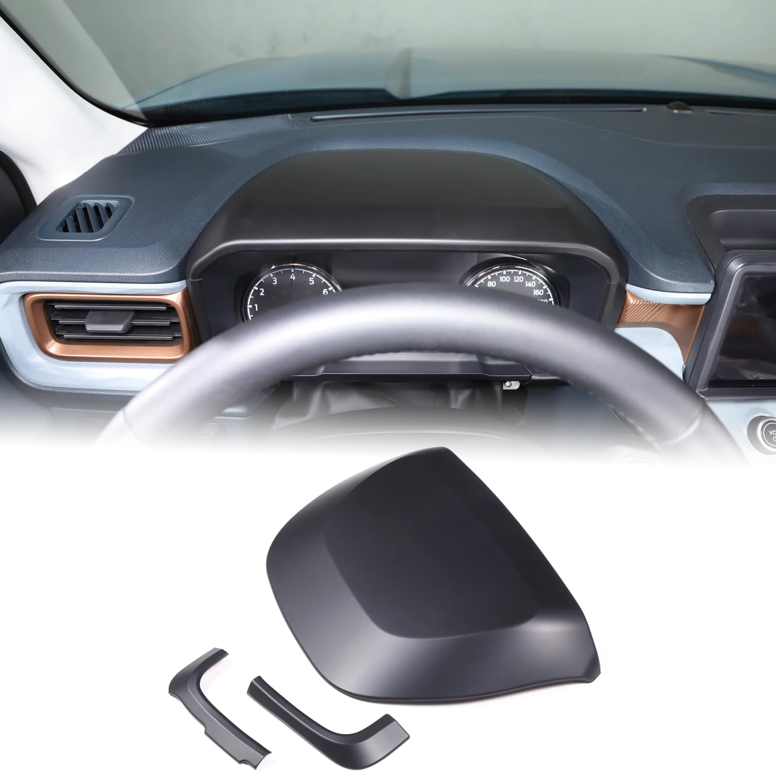 Car Dashboard Meter Frame Cover Trim Compatible with Maverick 2022 2023 ...