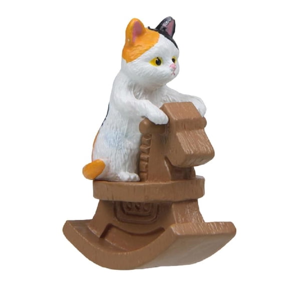 Car Dashboard Miniature Rocking Horse Cats Ornament - Center Console ...