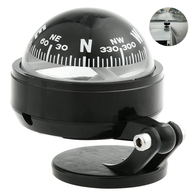 Car Dashboard Mount Navigation Compass Ball Plastic Direction Guidance ...
