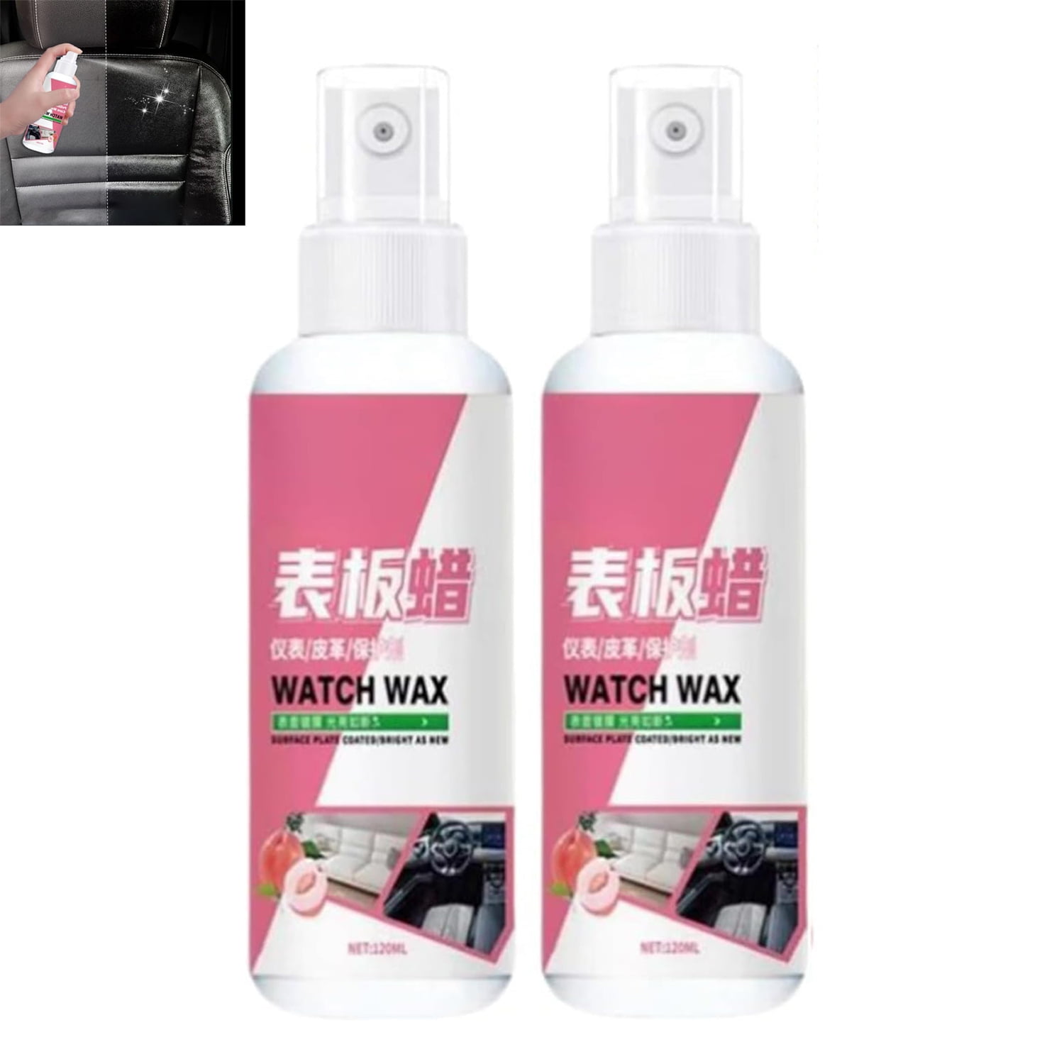 Car Dashboard Polishing Care Wax Spray, Car Interior Dashboard Wax ...