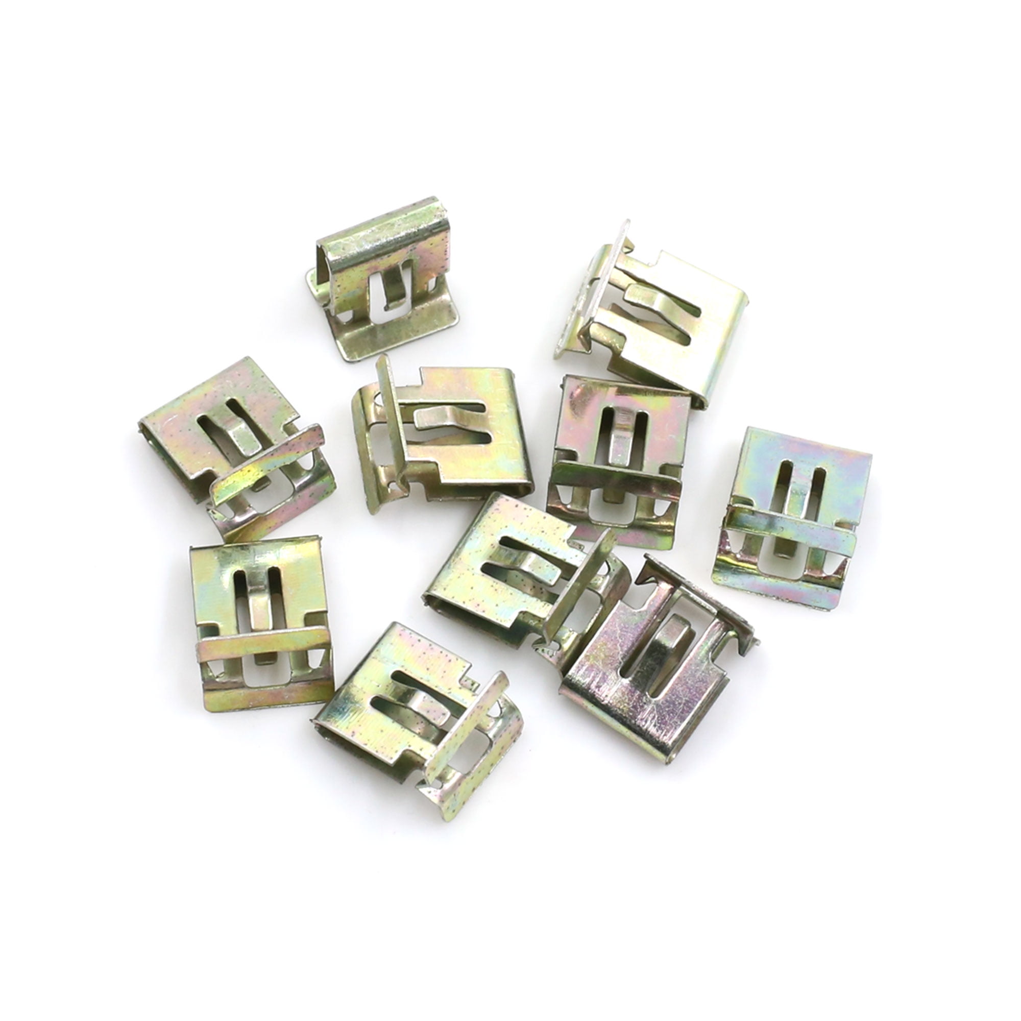 Car Dashboard Retainer Bronze Tone Instrument Panel Metal Clips 12 x ...