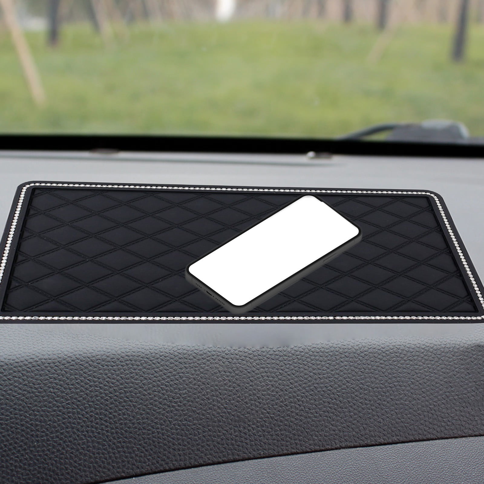 Car Dashboard Storage Mat, Anti-Slip Stripe Pad, Mobile Navigation ...