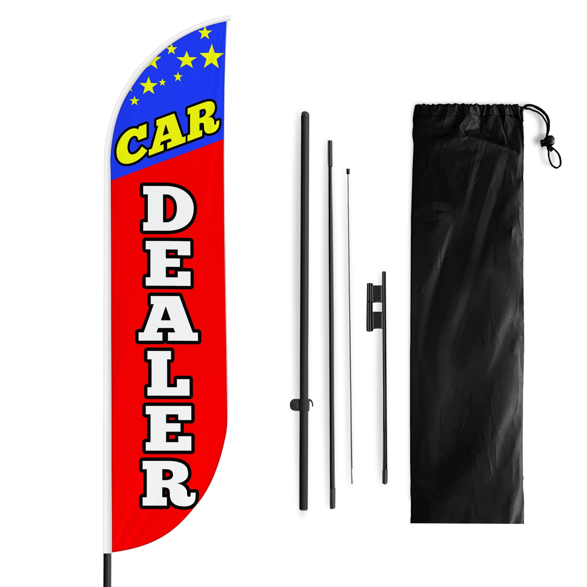 Car Dealer Sign feather flag Pole kit for Outdoor by Mavis Printing ...