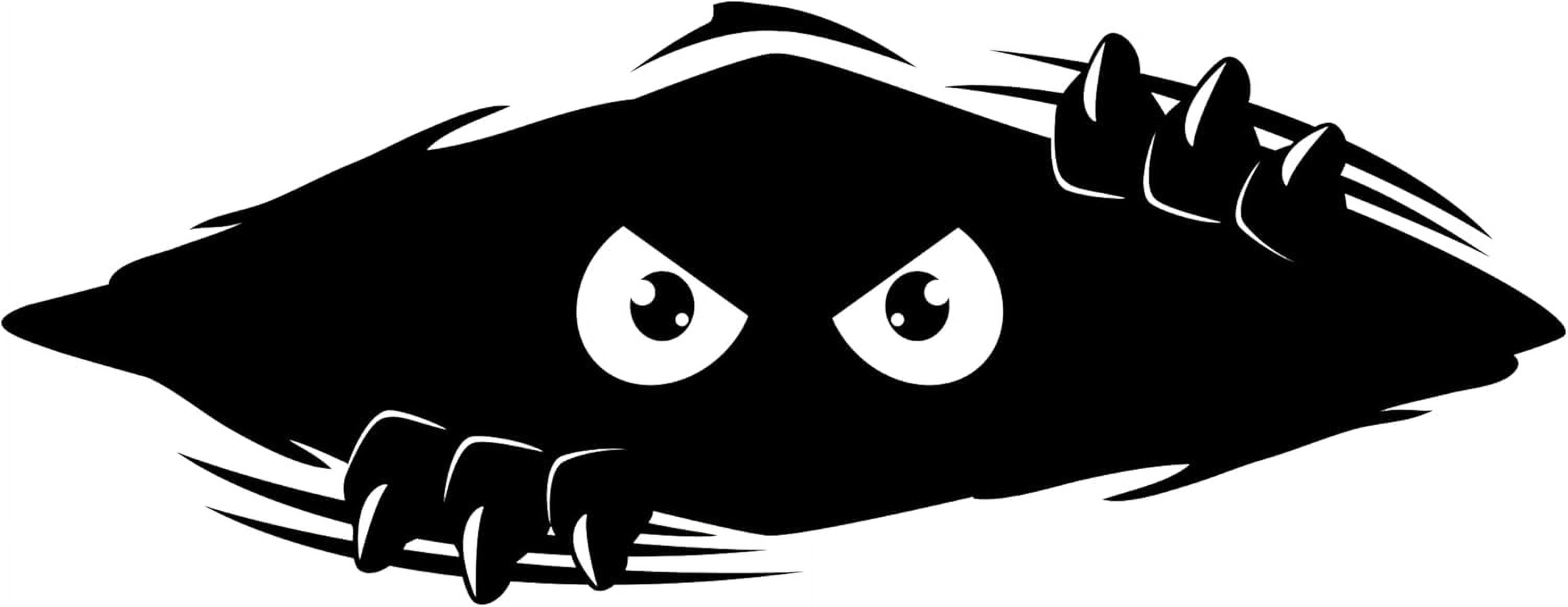 Car Decal - Peeking Monster Bumper Sticker for Cars, Trucks, Golf Carts ...