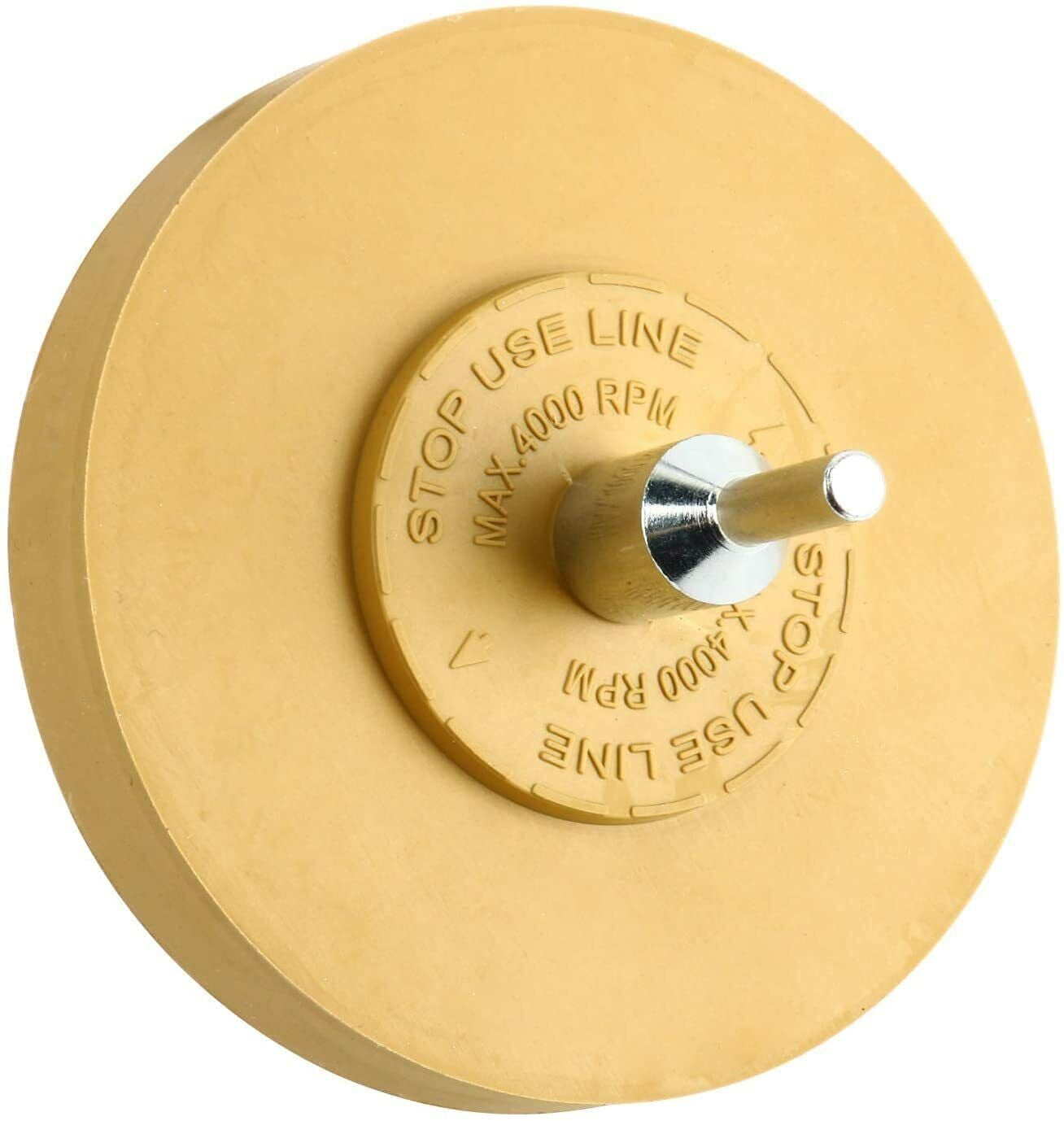 Car Decal Remover Wheel - 3.5" Rubber Eraser Tool for Drill - Adhesive ...