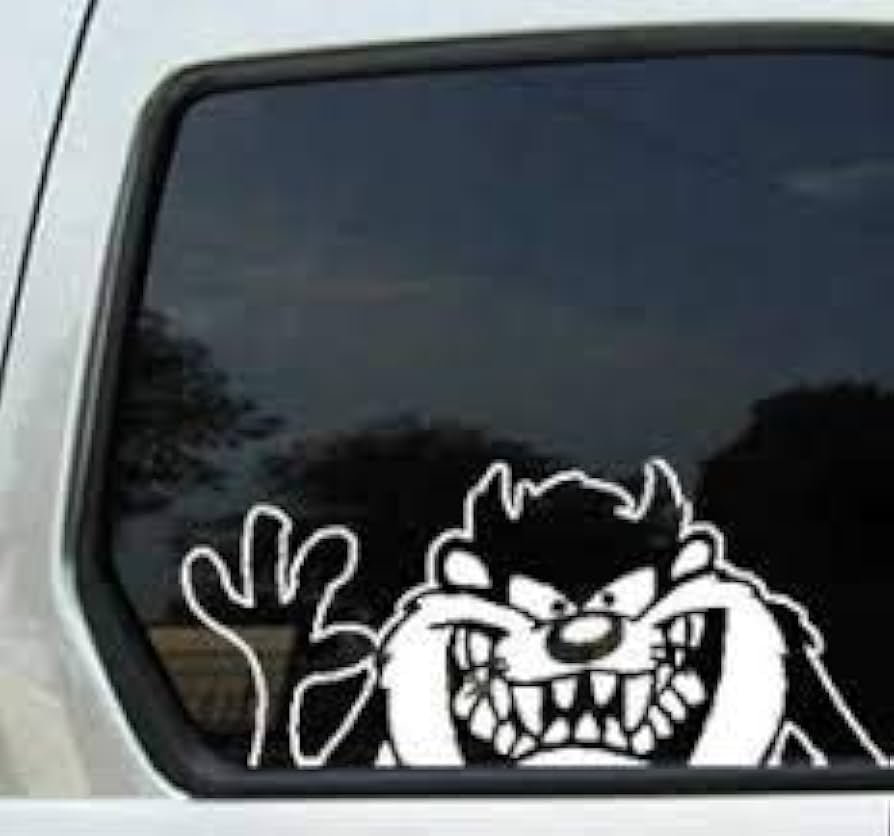 Car Decal Taz Tasmanian Devil Looney Tunes 6 Inch Professional Sticker ...