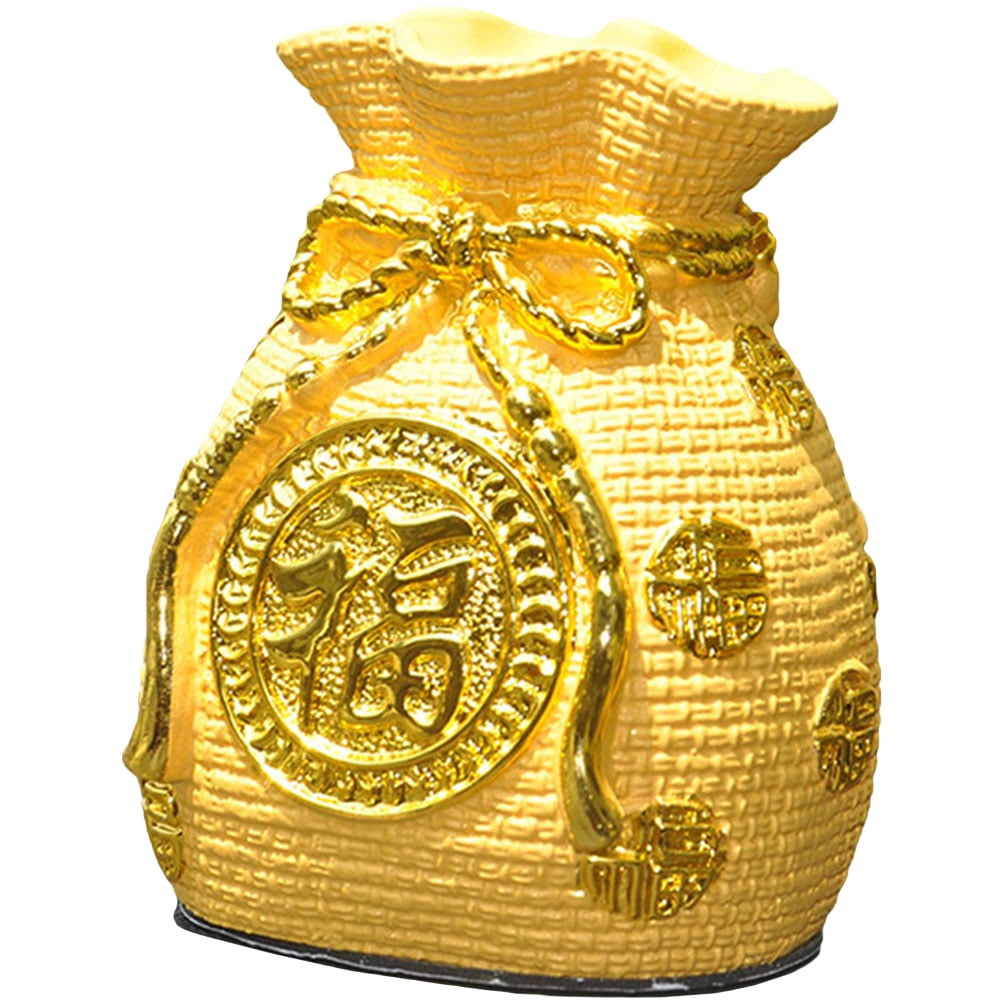 HEANUJJ Cute Piggy Bank Money Bag Model Piggy Bank Golden 1Pcs ...