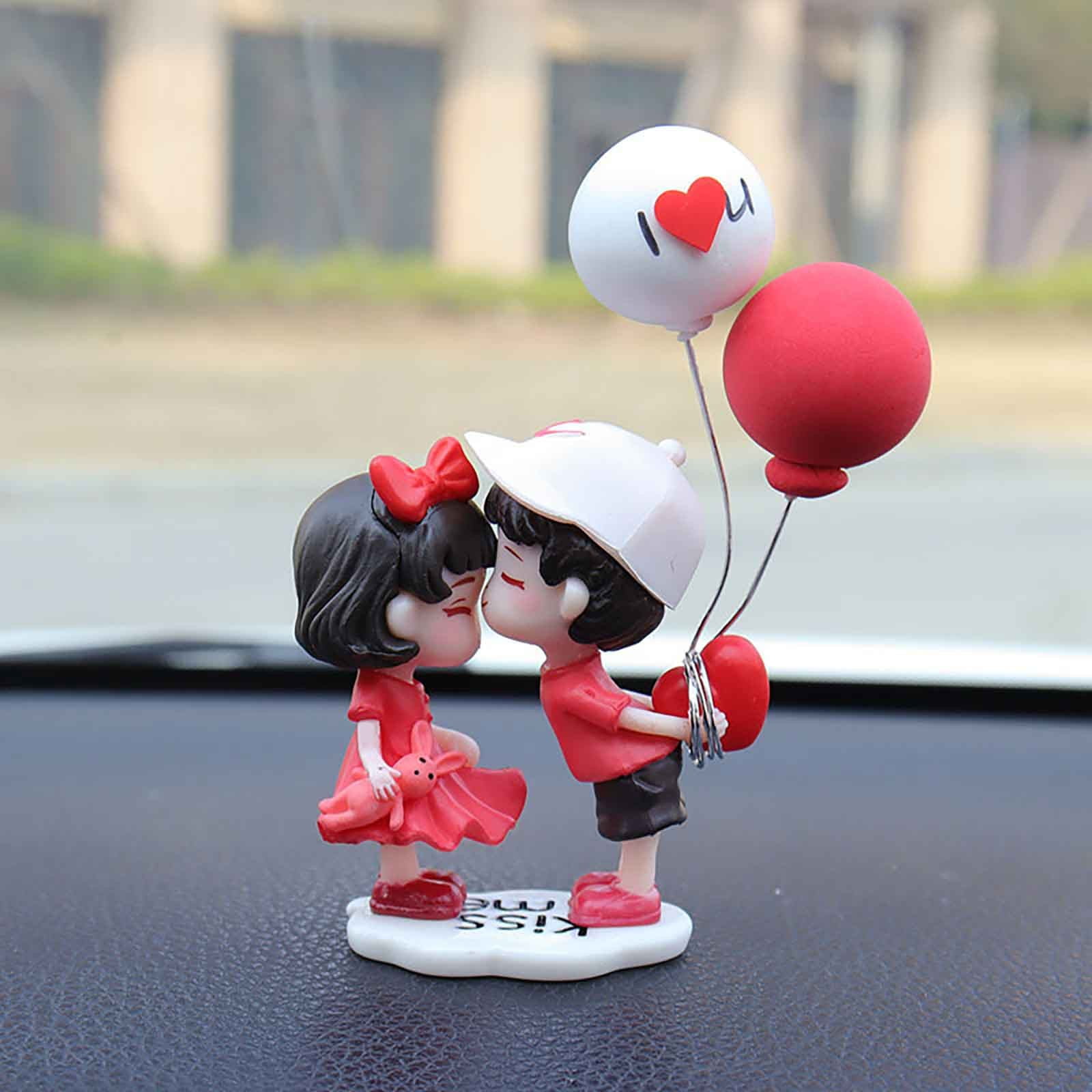 Car Decorations, Cute Miniature Couple Car Ornament, Fine Handcrafted ...