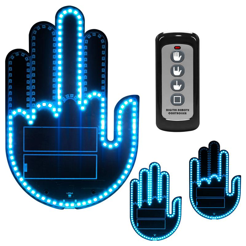 Car Decorative Lights Rechargeable - LED Finger Lights - Fun Car ...