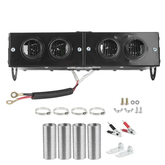 Car Defroster, Iron Car Heater Defogger Auto 4 Hole Heating Fan 12V ...